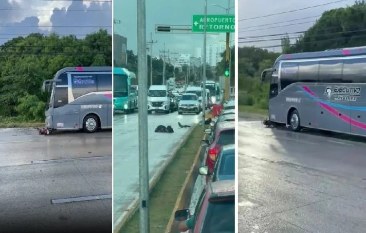 Autobús arrastra motocicleta tras dejar a conductor crítico en ...